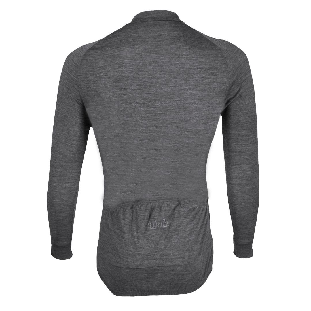 Gull Gray Merino Wool Jersey - Long Sleeve – Walz Caps - Superior ...