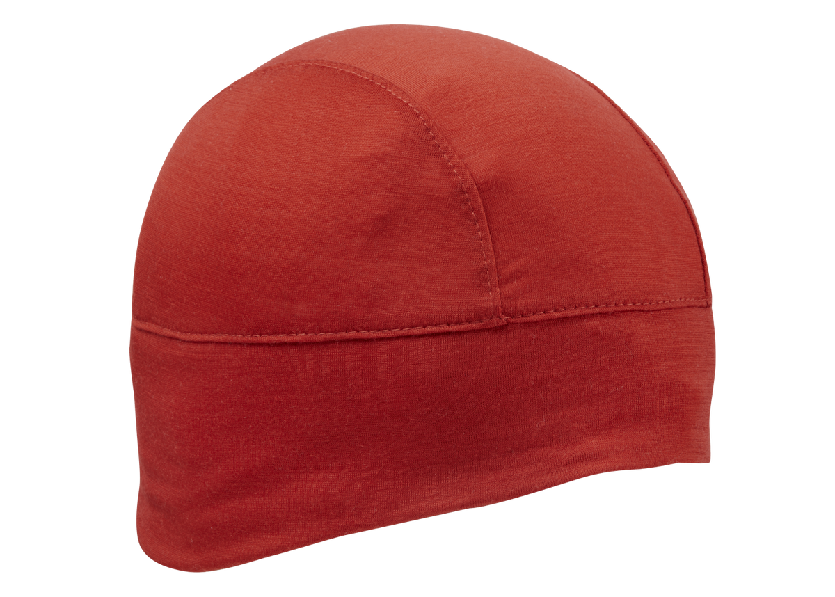 Flare Red Merino Wool Skull Cap – Walz Caps - Superior Quality Cycling Caps