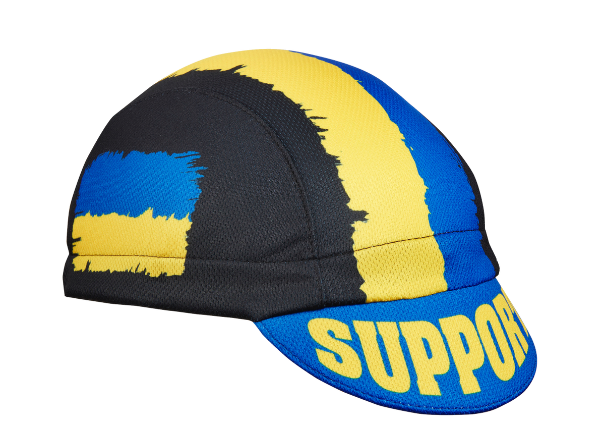 Ukraine Technical Cycling Cap – Walz Caps - Superior Quality Cycling Caps