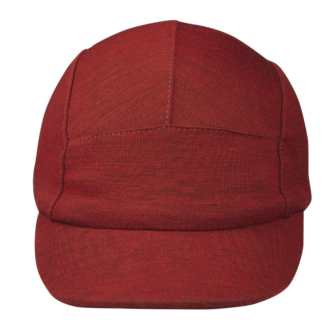 Velo/City Cap - Red Merino Wool – Walz Caps - Superior Quality Cycling Caps