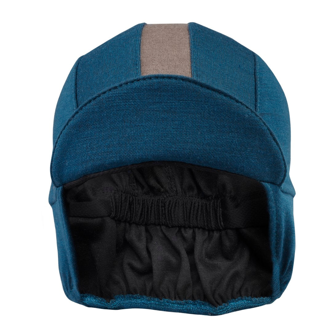 Blue/Grey Stripe Merino Wool Ear Flap Cap – Walz Caps - Superior ...